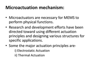 Mems ppt | PPTX