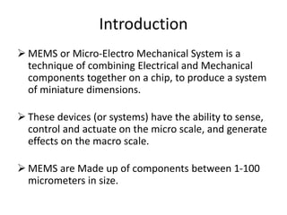 Mems ppt | PPTX