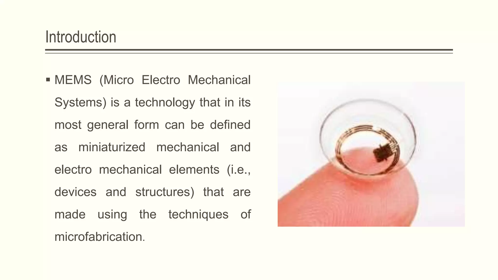 Mems presentation | PPTX