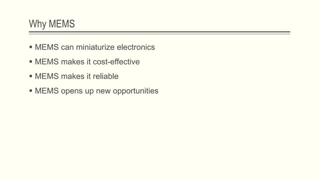 Mems presentation | PPTX | Science