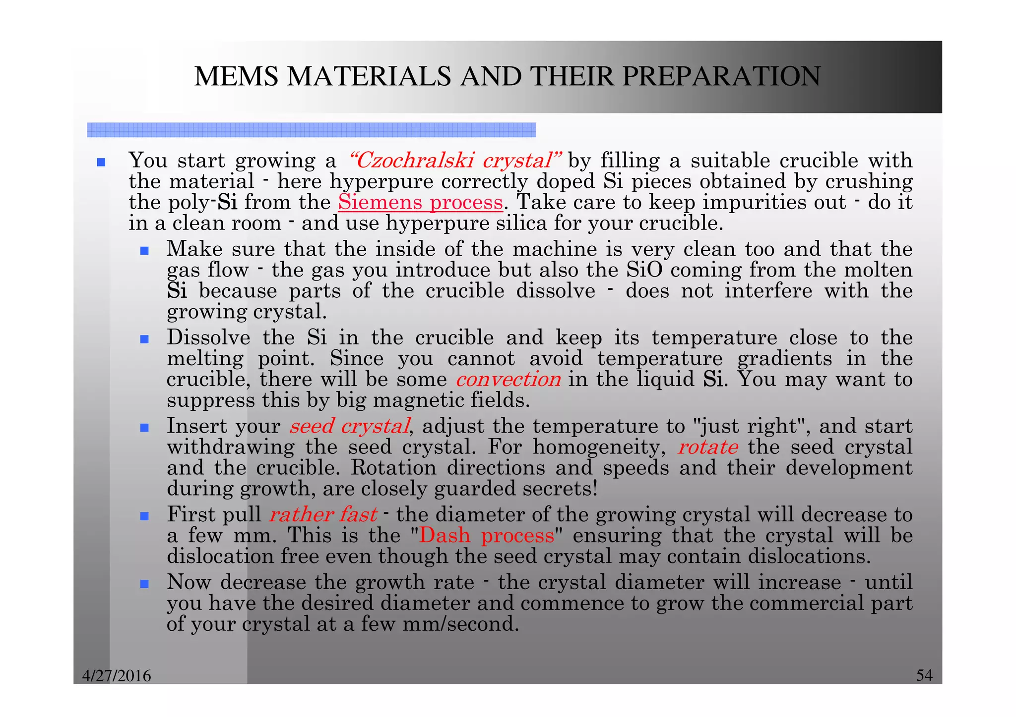 Mems process | PDF