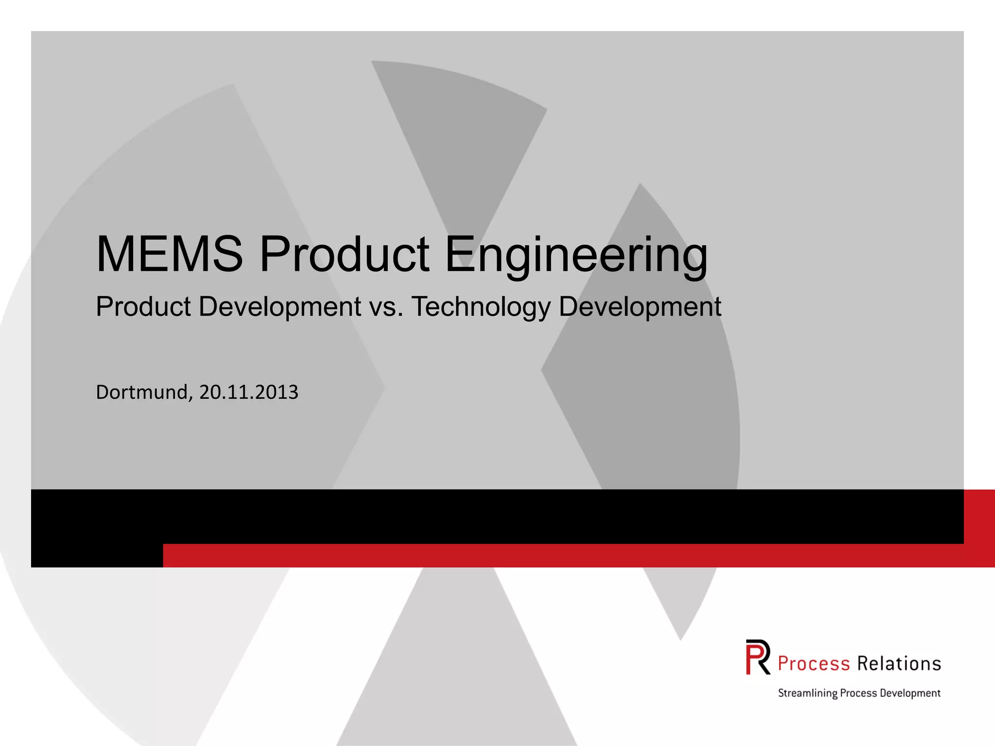 MEMS Product Engineering | PPT