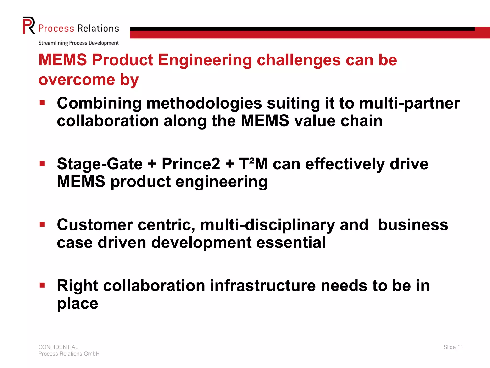 MEMS Product Engineering | PPT