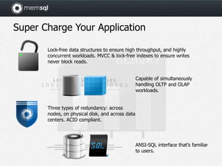 MemSQL - The Real-time Analytics Platform | PPTX