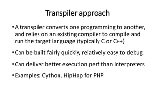 Putting Compilers to Work | PPT