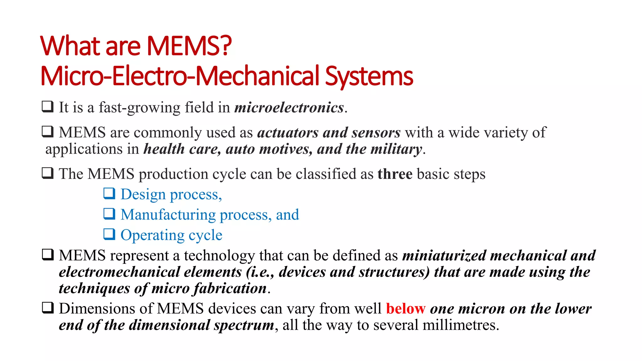 Mems reliability & failure mechanisms | PPT