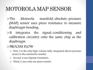 Piezo Resistive Pressure Sensor & Case Study of MAP Sensor | PPTX