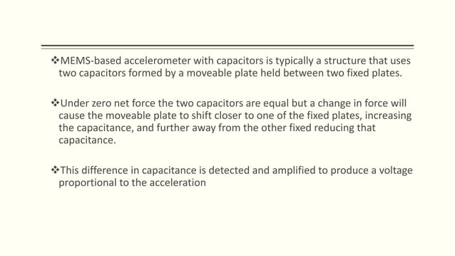 Mems sensor | PPTX | Physics | Science