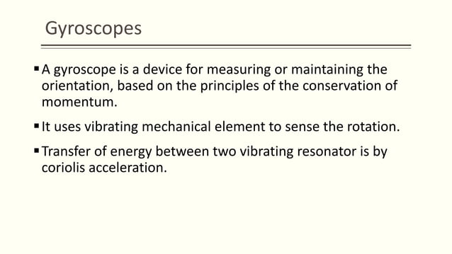 Mems sensor | PPTX | Physics | Science