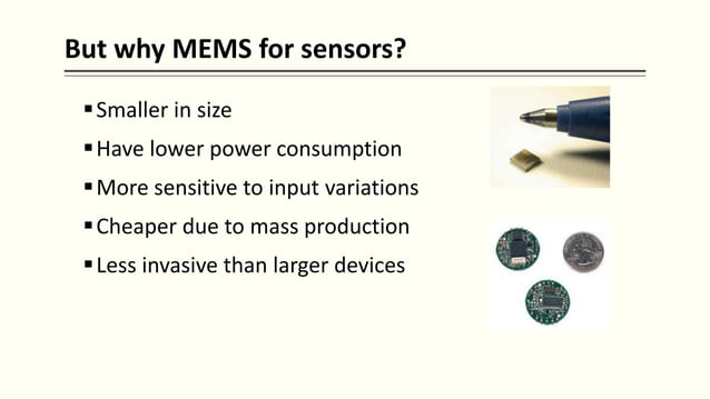 Mems sensor | PPTX | Physics | Science