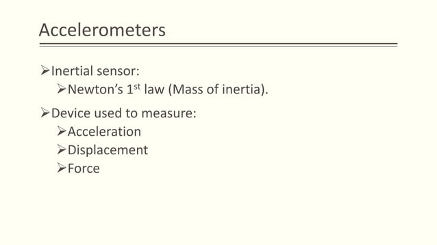 Mems sensor | PPTX | Physics | Science