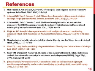 Mems stiction and anti stiction | PDF