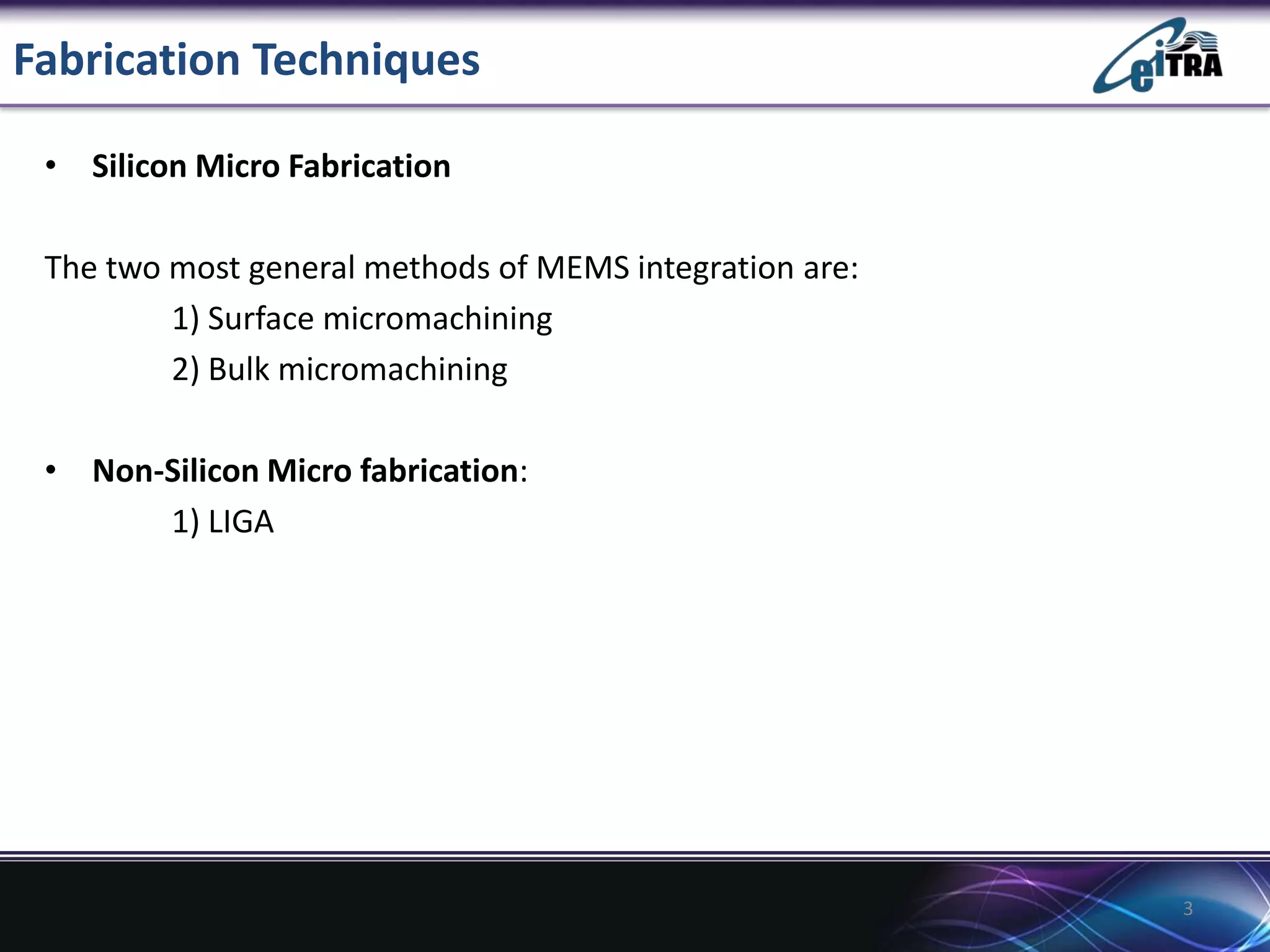 Mems technology | PPTX