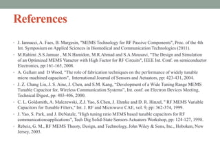 Mems varactor paper 257 | PPTX | Musical Instruments | Hobbies & Interests