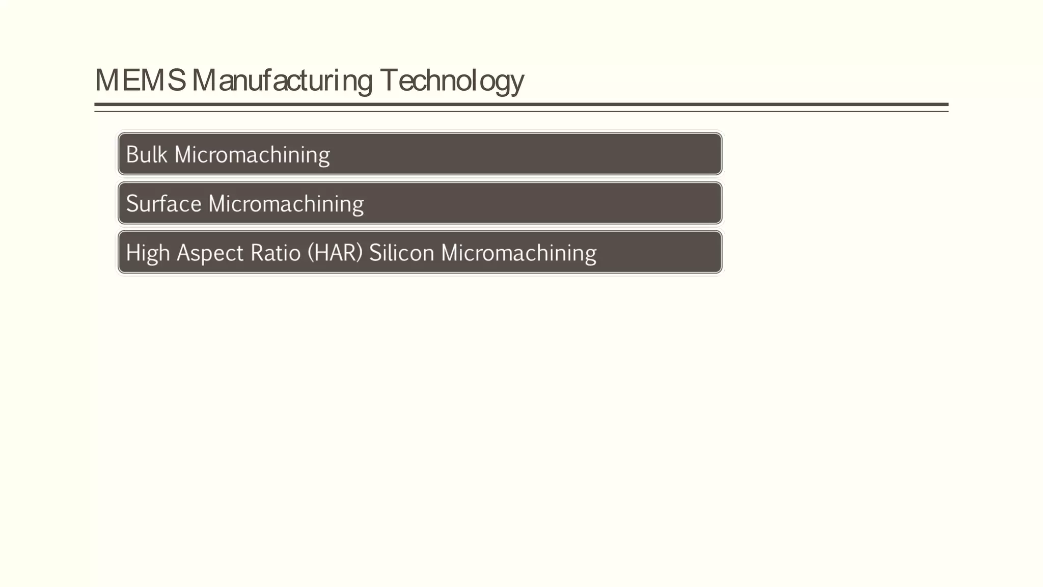 MICRO-ELECTROMECHANICAL SYSTEM (MEMS) | POT | Chemistry | Science