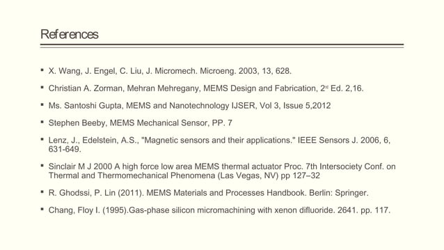 MICRO-ELECTROMECHANICAL SYSTEM (MEMS) | PPT