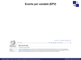 Sample size for binary logistic prediction models: Beyond events per variable criteria | PPT