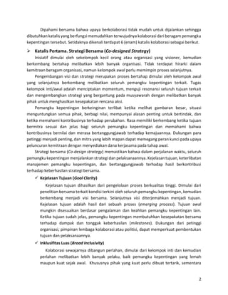 Memudahkan upaya kolaborasi beragam pemangku kepentingan | PDF