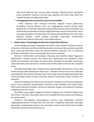 Memudahkan upaya kolaborasi beragam pemangku kepentingan | PDF