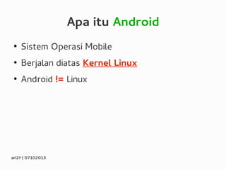 Memulai Pemrograman Android | PPT | Free Download