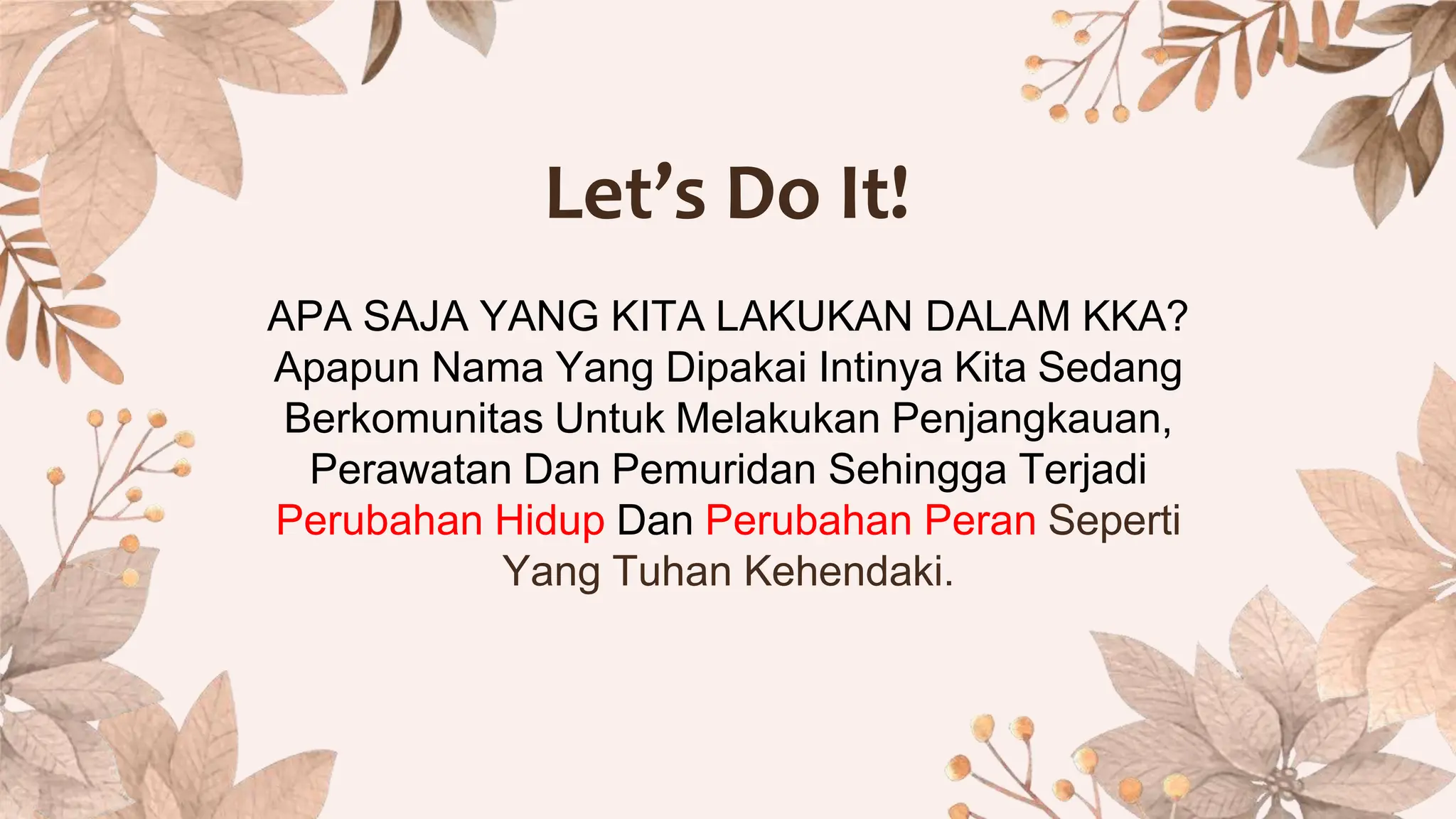 Memulai KKA di Gereja Anda. kelompok keluarga allah | PPTX
