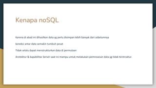 Memulai noSQL | PPT
