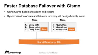 MemVerge: Gismo (Global IO-free Shared Memory Objects) | PPTX