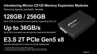 Micron CXL product and architecture update | PPTX