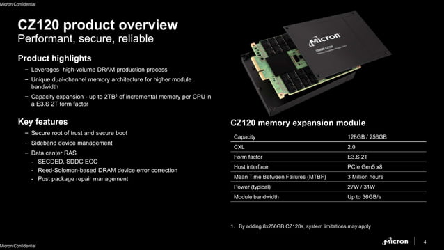 Micron CXL product and architecture update | PPTX | Data Storage and ...