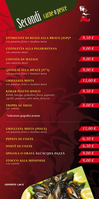 Menù Rosso Fuoco | PDF