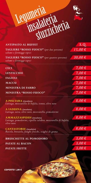 Menù Rosso Fuoco | PDF