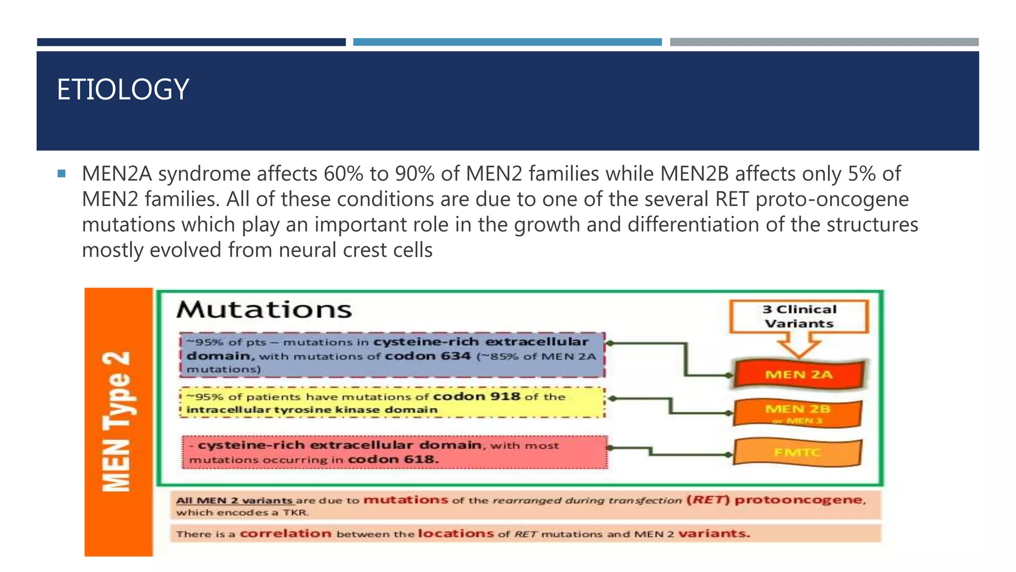 multiple endocrine neoplasia type 2 | PPTX | Thyroid Disorders | Endocrine and Metabolic Diseases