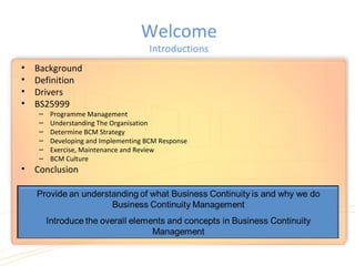 Business Continuity Management (BCM, BCP) Smaple (Animations don't work ...
