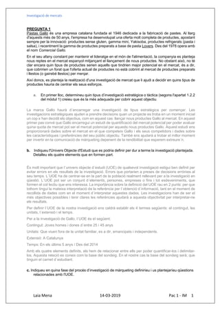 Tipus d´investigació de mercat | PDF