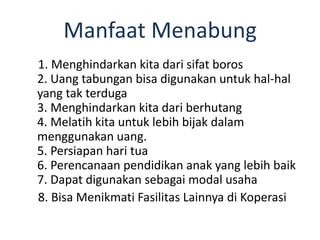Menabung bersama koperasi | PPTX