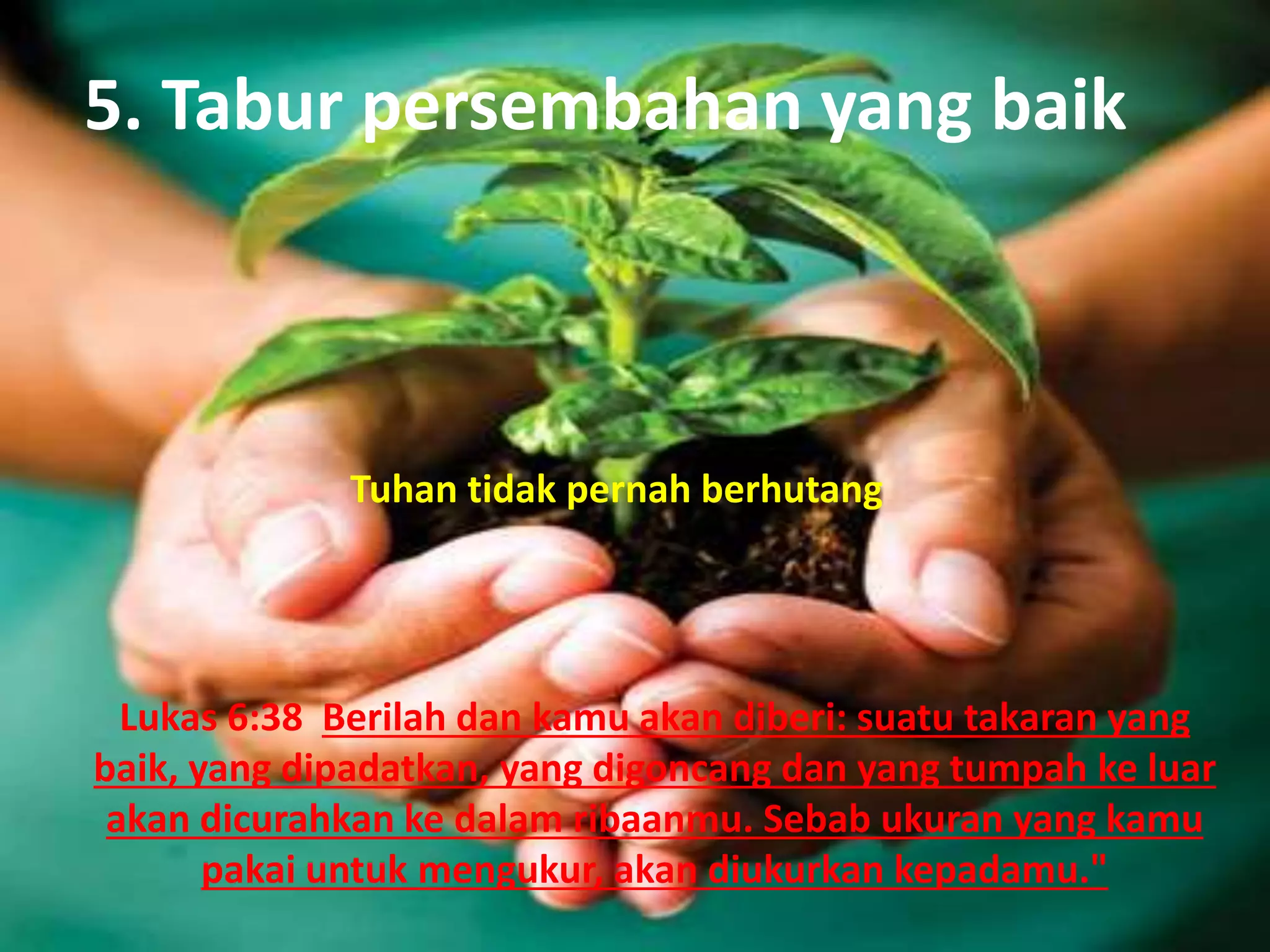 Menabur sikap | PPTX