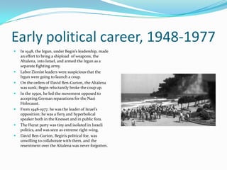 Menachem Begin (1913-1992) | PPTX