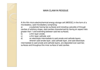 Menachem Nathan - Downscaling Li-Ion Battery Technology | PPT