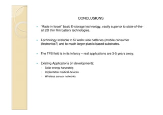 Menachem Nathan - Downscaling Li-Ion Battery Technology | PPT
