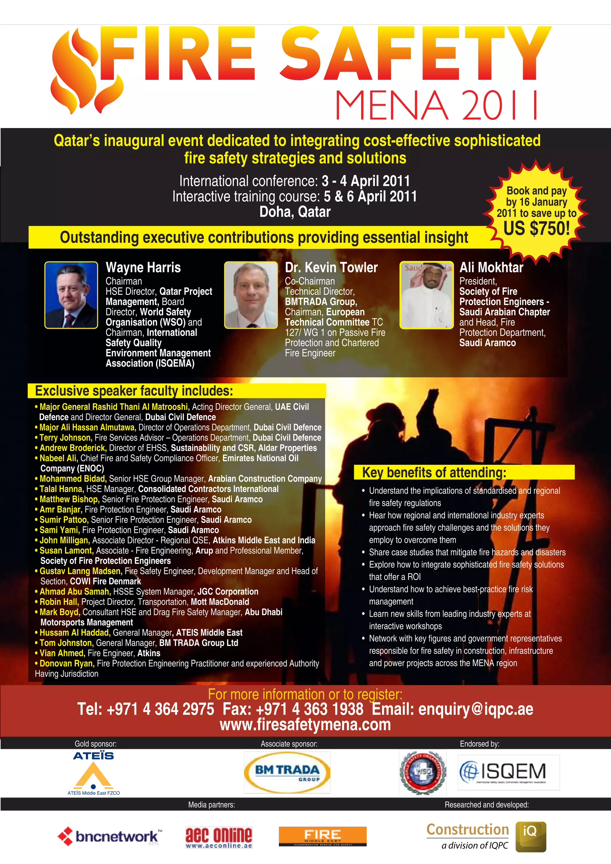 Mena Fire Safety Conference Qatar April 2011 | PDF