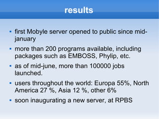 Menager Mobyle Bosc2008 | PPT