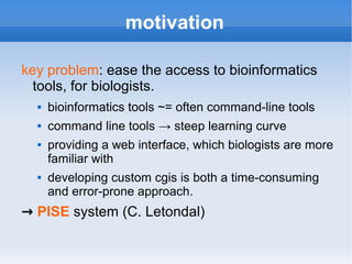 Menager Mobyle Bosc2008 | PPT