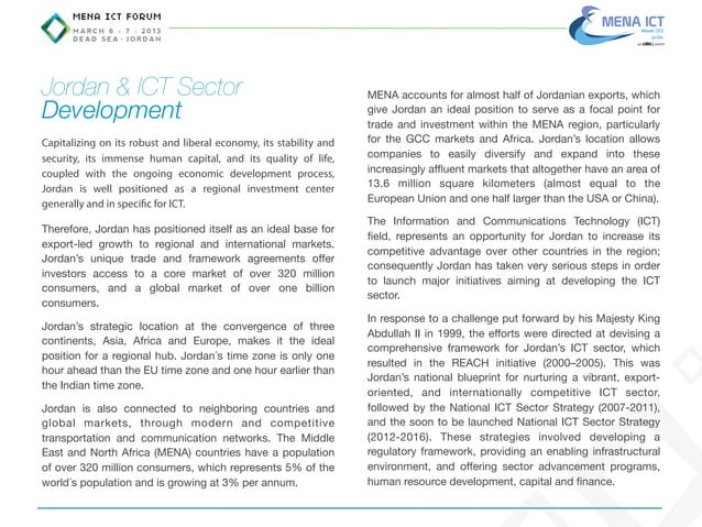 MENA ICT Forum 2014 | PPT