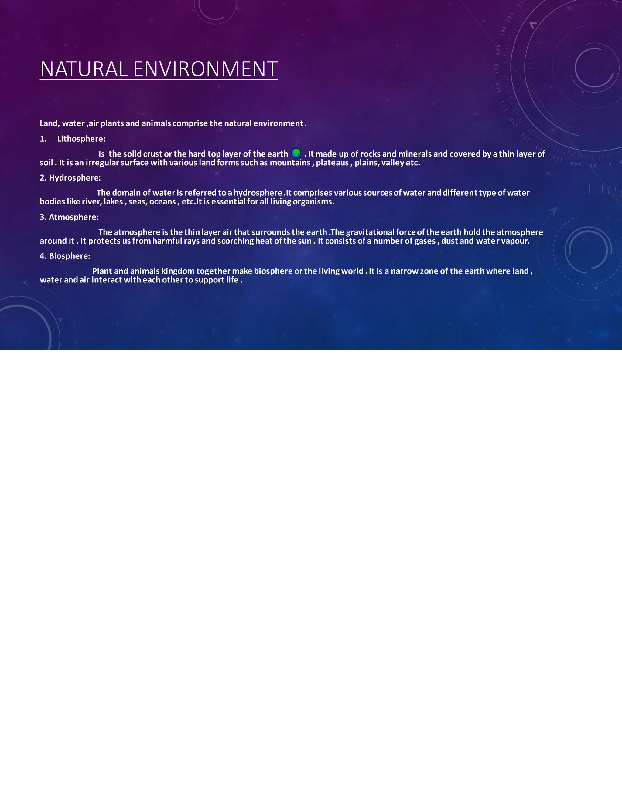 menaka PPT ON ENVIRONMENT AND ITS COMPONENTS | PDF