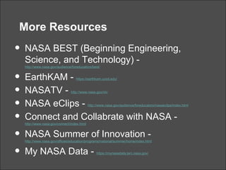EDIM510 NASA Science Resources | PPT