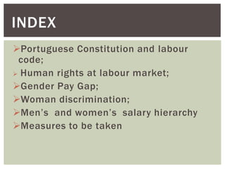 Men and woman at labour market | PPT
