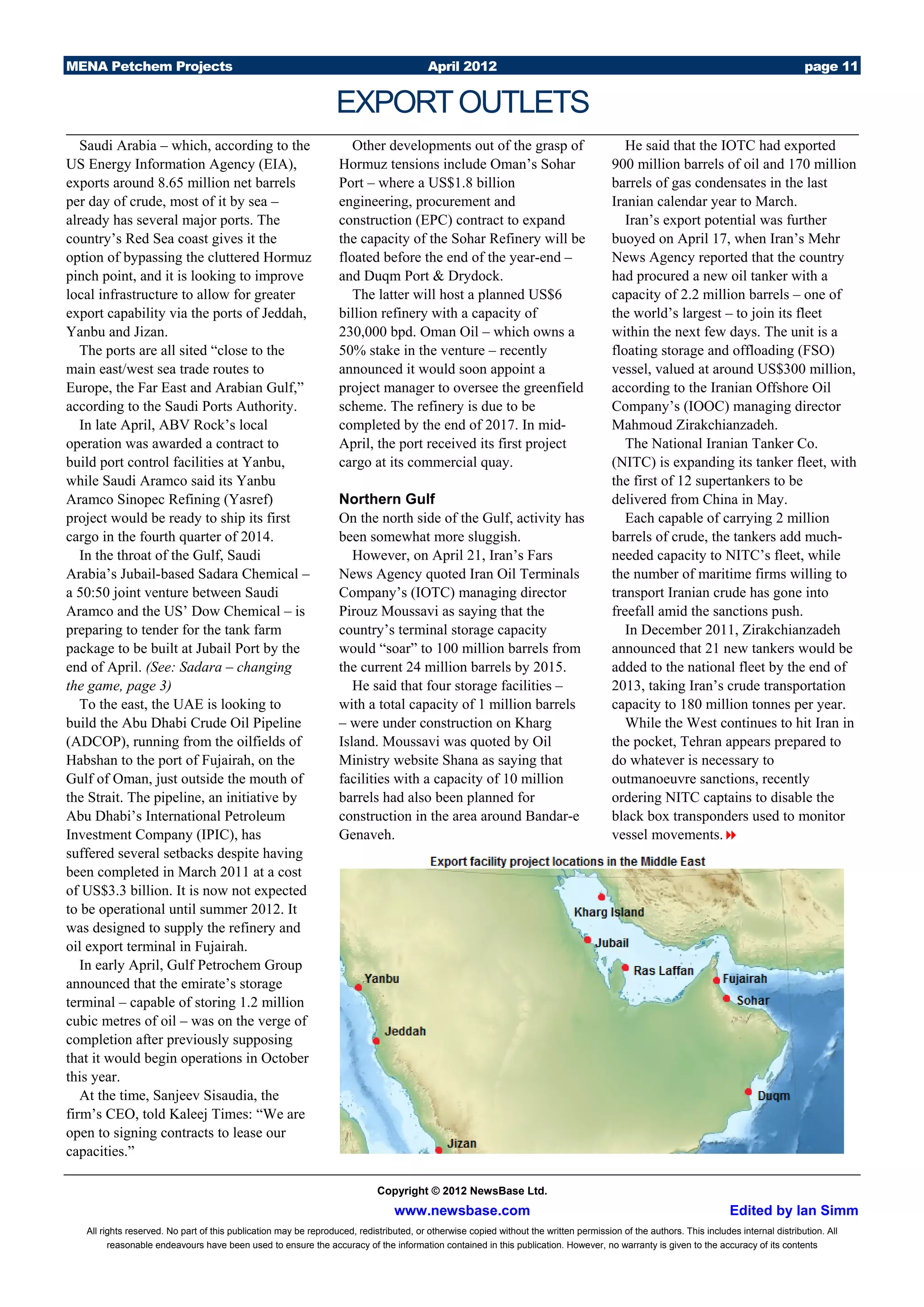 MENA Petrochemicals Special Report | PDF