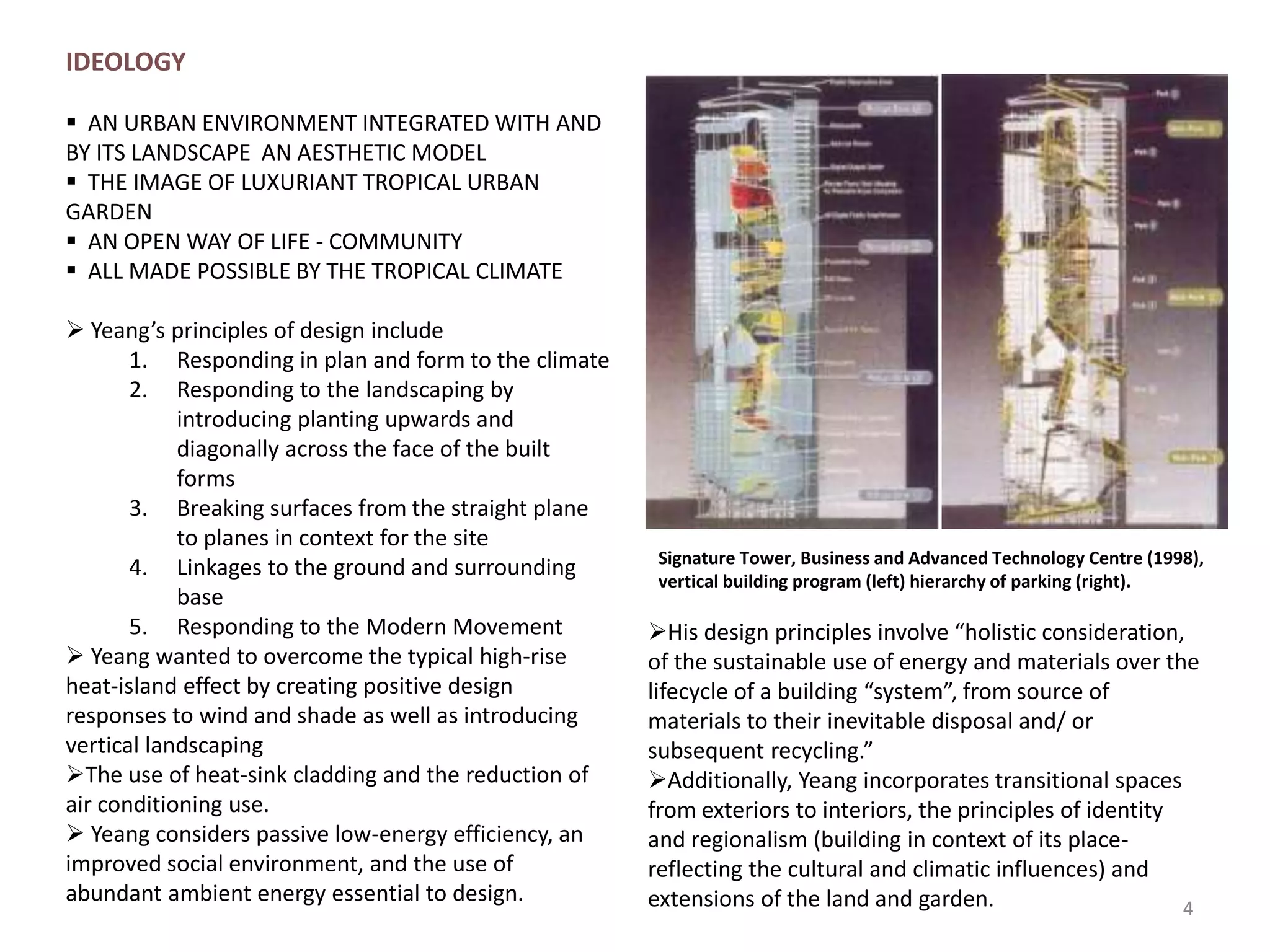 Menara mesiniaga kim yeang | PPTX