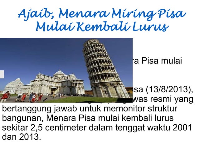 Menara Pisa Italia | PPTX
