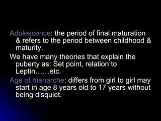Menarche | PPT